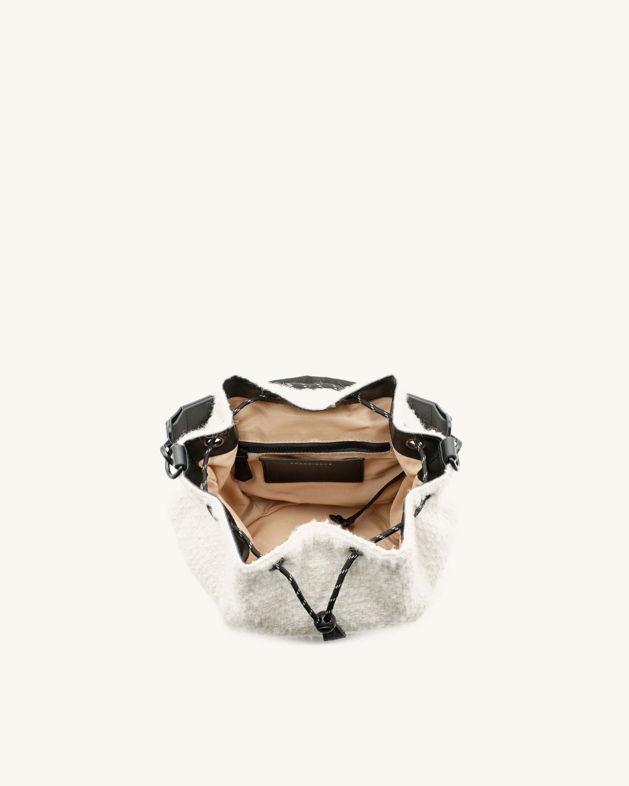 IRL Bucket Bag - Coconut Boucle – TRANSIENCE